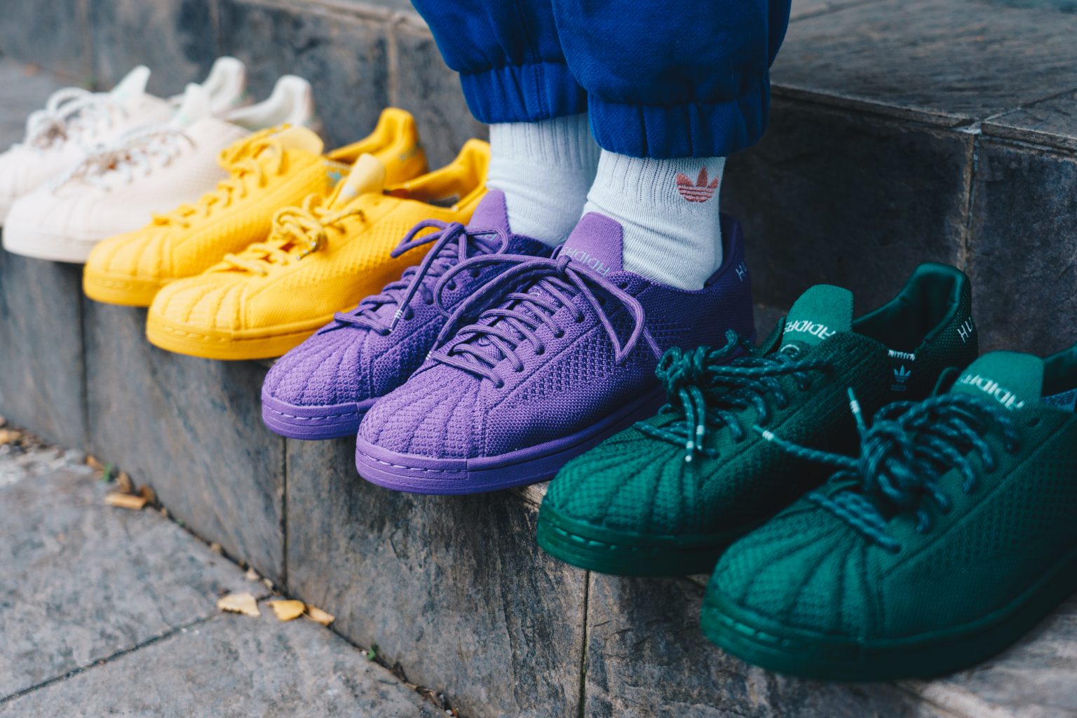 The adidas Originals x Pharrell Williams’ collaboration color palette ...